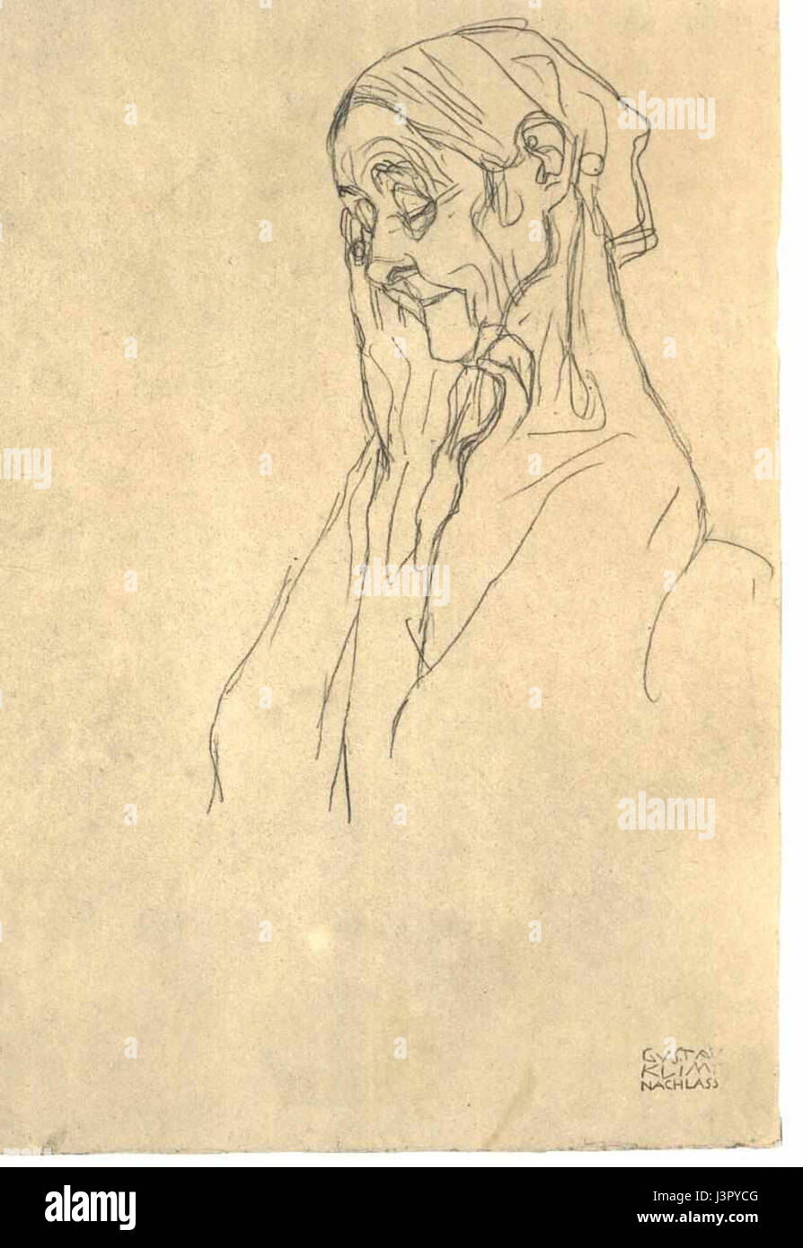 'Kopf einer alten Frau nach links' (Head of an Old Woman to the Left ...