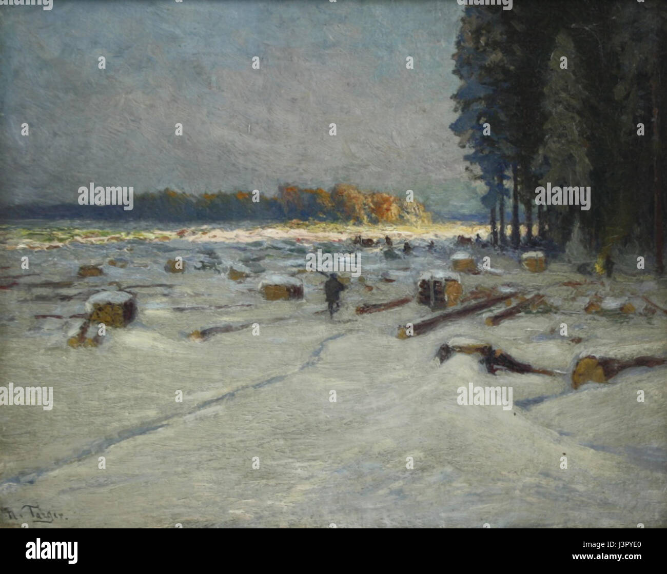 Karl Hanns Taeger Winterlandschaft Stock Photo - Alamy