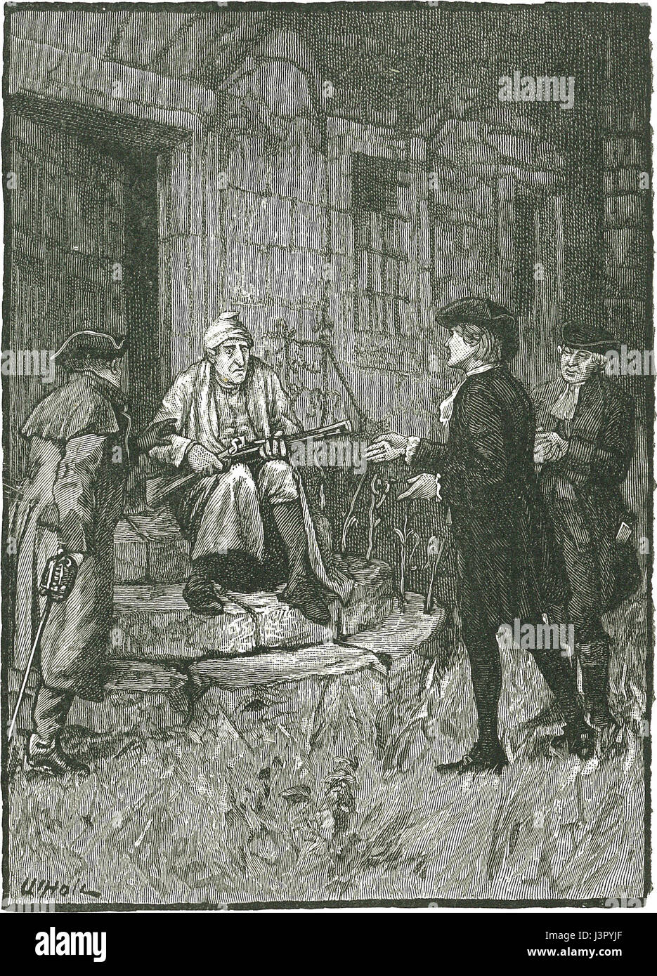 This page from 'Kidnapped' by Robert Louis Stevenson, illustrated by W ...