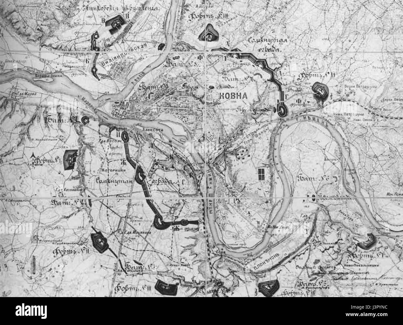 Kauno map Black and White Stock Photos & Images - Alamy