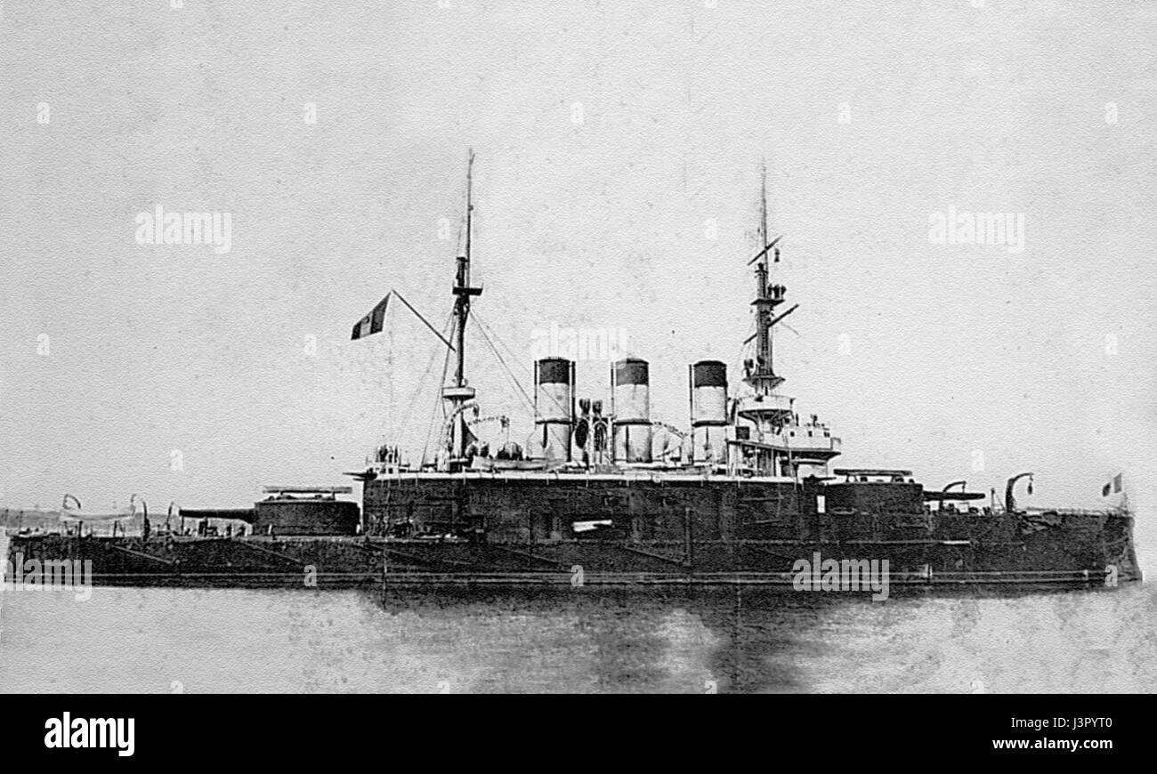 This photograph shows a historical image of the Knyaz' Potemkin, a ...