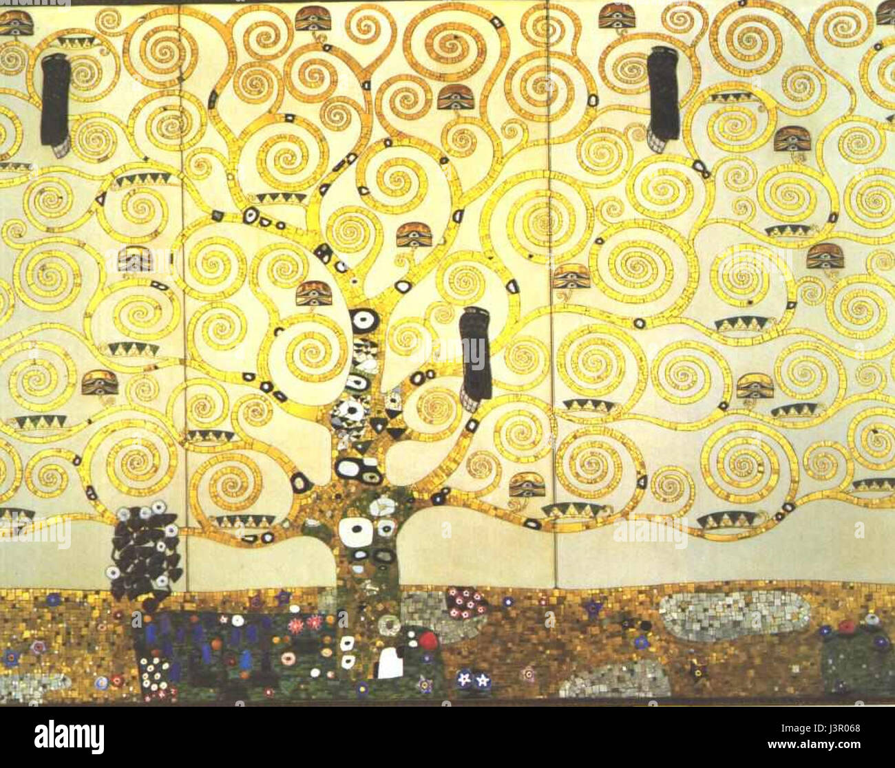 Klimt's work for the Stoclet Frieze, including 'Der Lebensbaum' (The ...