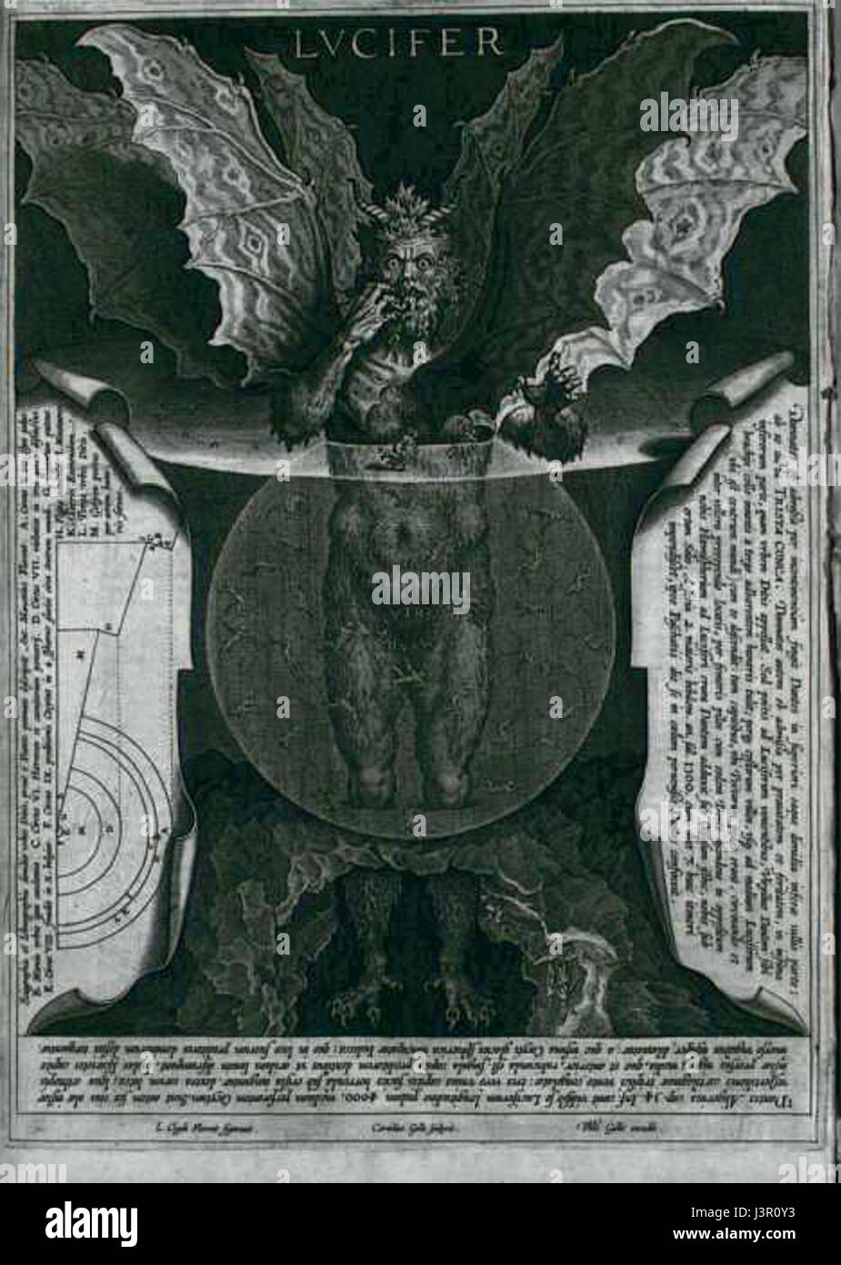 Inf. 34 from Alessandro Vellutello's work illustrates the figure of ...