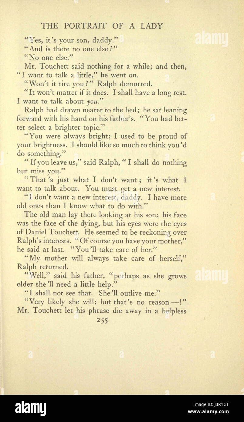 This reference is to a page from the first volume of Henry James's ...