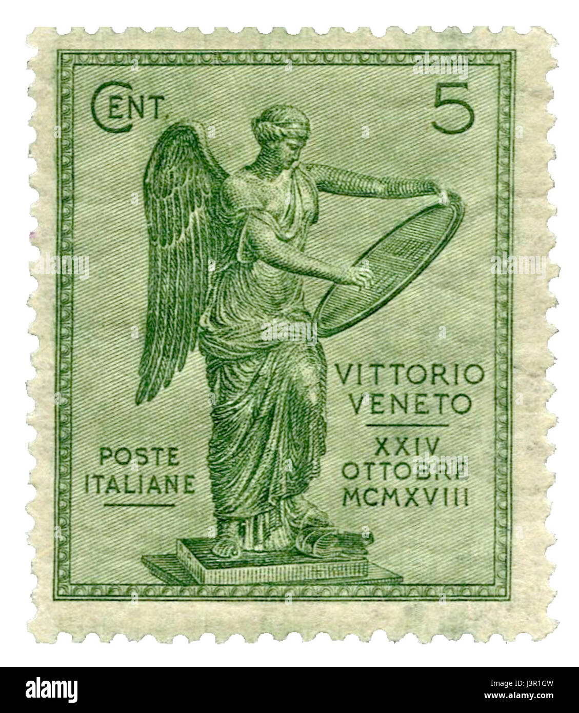 This Italian stamp, issued in 1921, commemorates the Battle of Vittorio ...