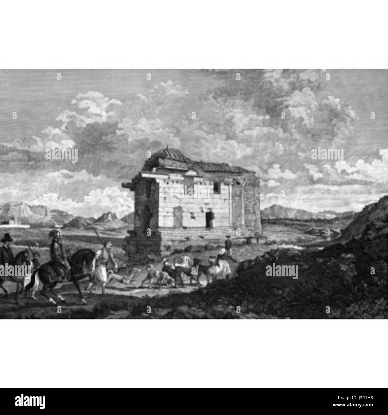 Ilissos temple Stuart Revett Stock Photo - Alamy