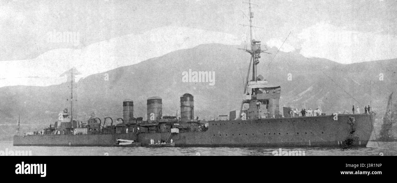 Japanese cruiser Tenryu in 1936 Stock Photo - Alamy