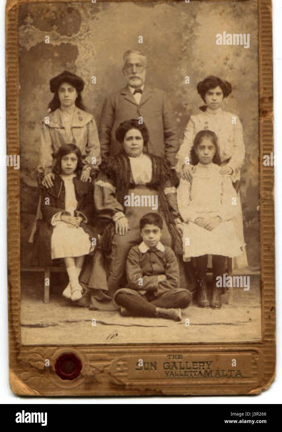 A depiction or record of a Jewish-Maltese family, highlighting the ...