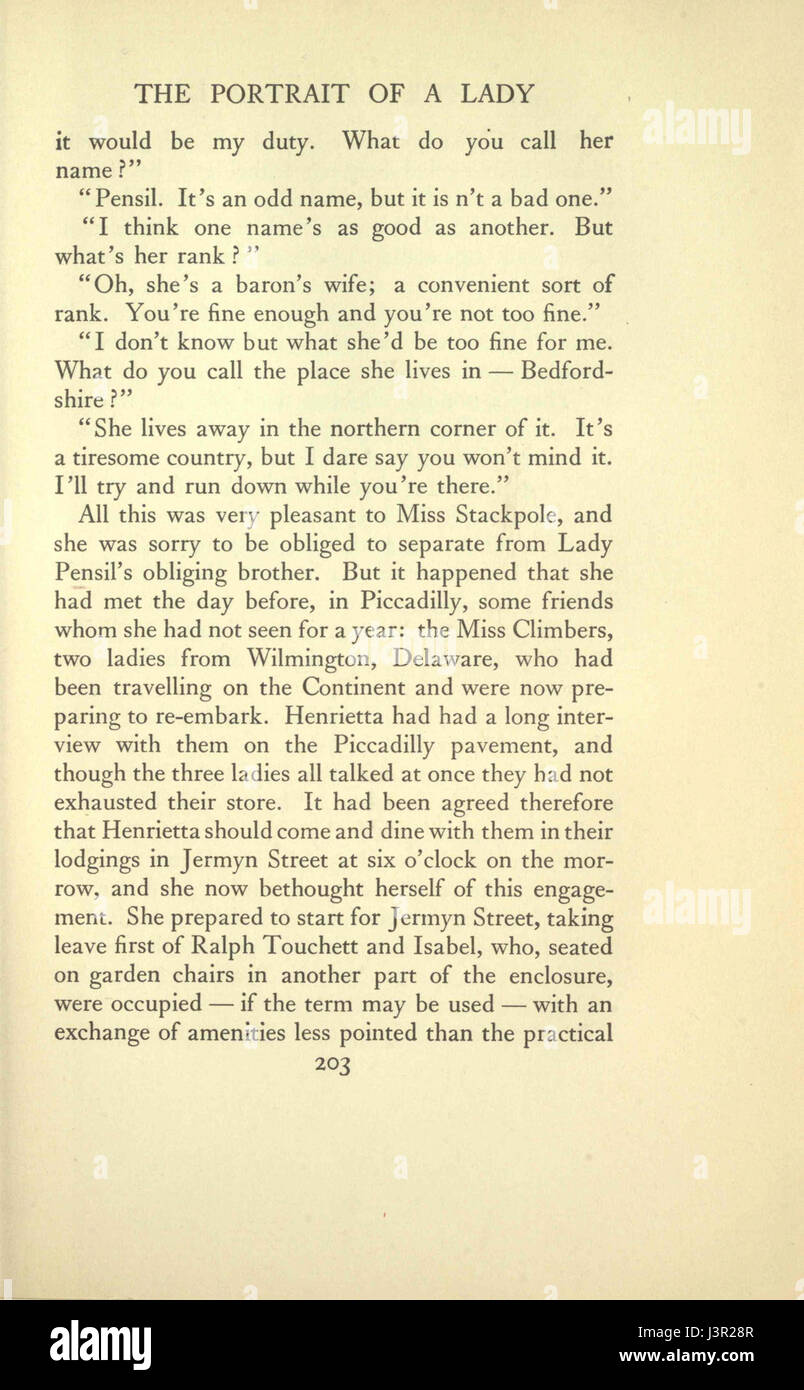 'The Portrait of a Lady' by Henry James is a novel that examines the ...