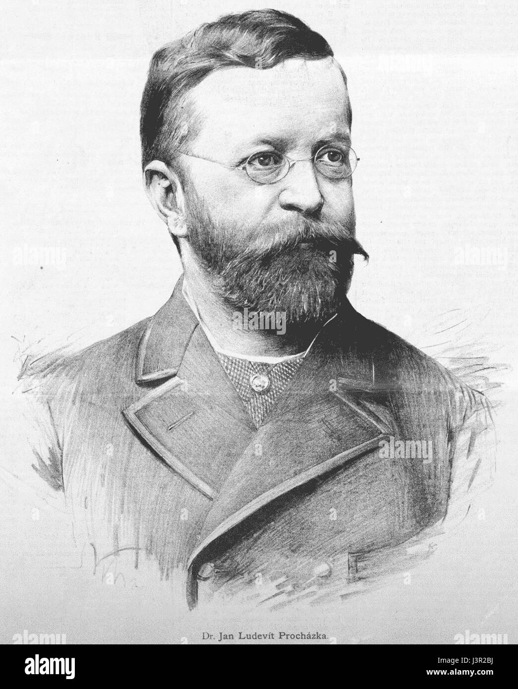 A historical portrait of Jan Ludevit Prochazka, an important figure in ...