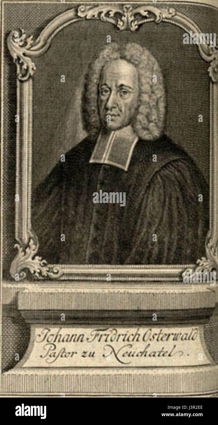 Johann Fridrich Osterwald Theologe Stock Photo - Alamy