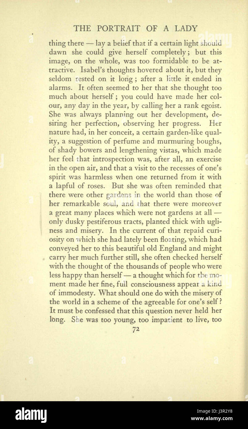 îˆƒA passage from the first volume of 'The Portrait of a Lady' by Henry ...