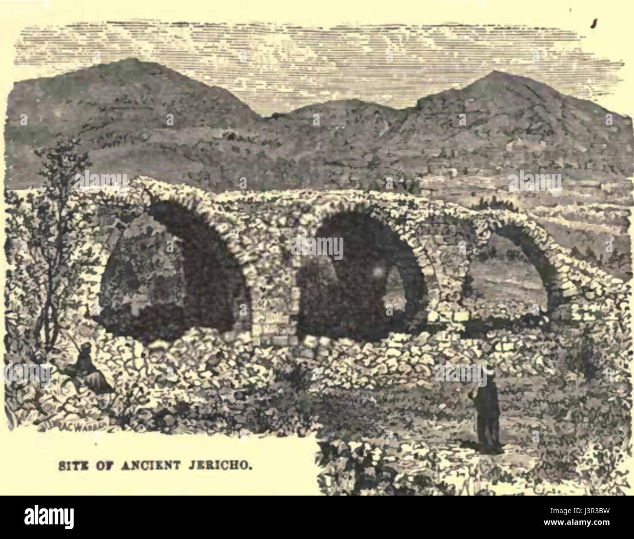 This image likely represents a historical view of Jericho, one of the ...