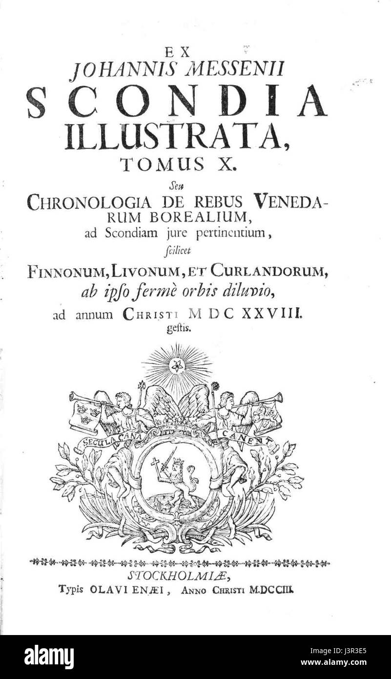 Johannes Messenius's 'Scondia Illustrata,' published in 1703, is a ...
