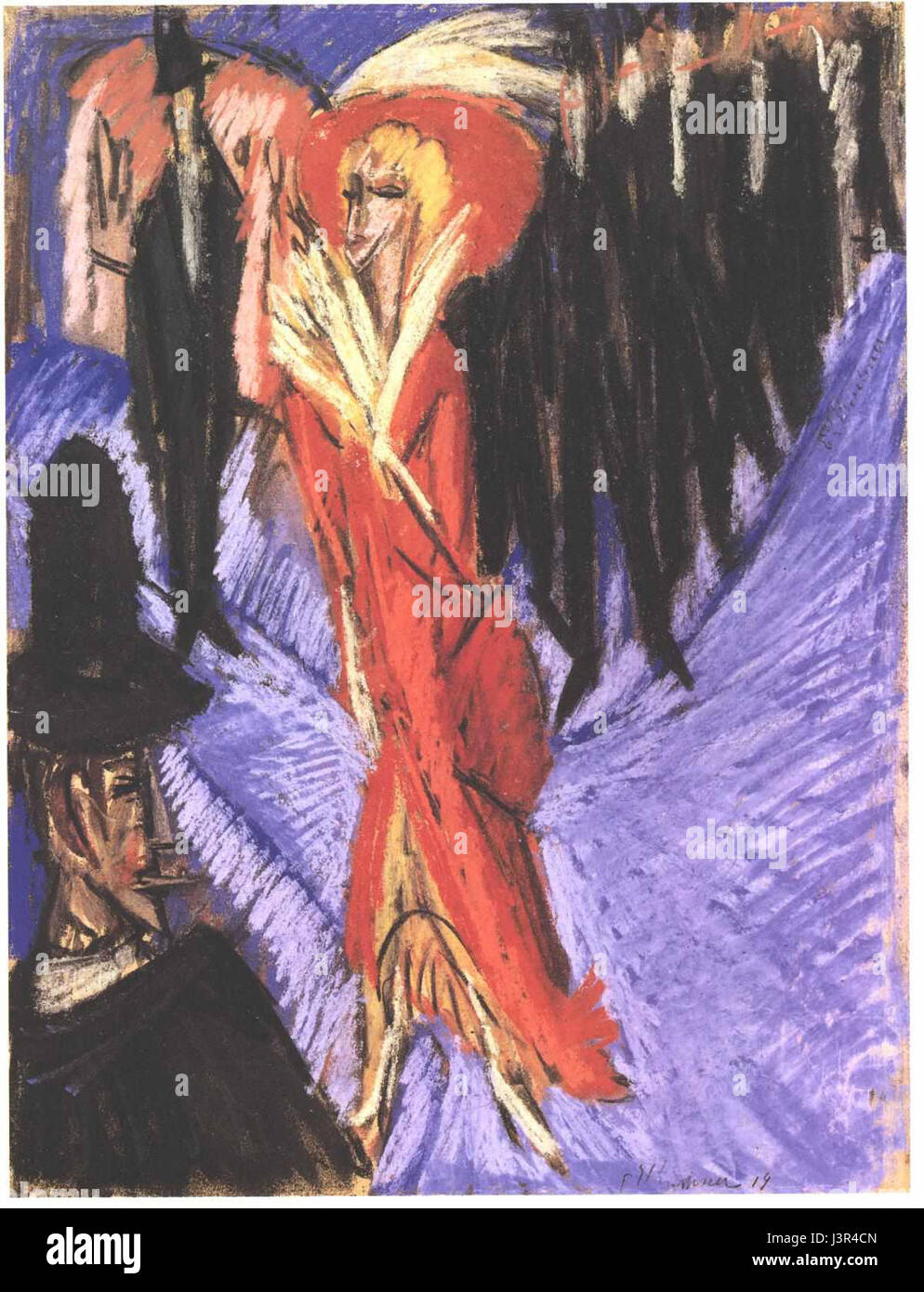 Kirchner's Rote Cocotte is a painting by the German expressionist ...