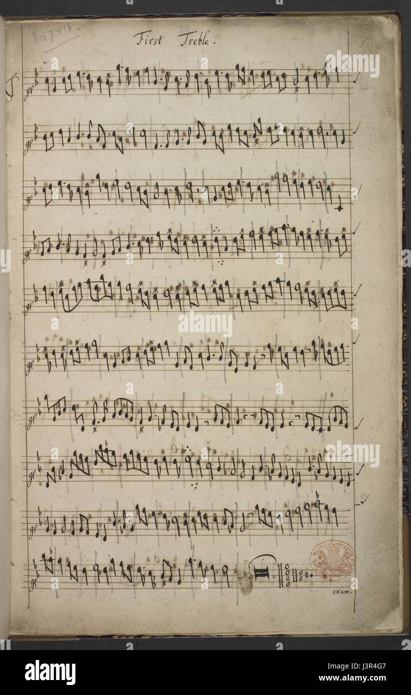 This manuscript page, dating from the 17th century, features the first ...