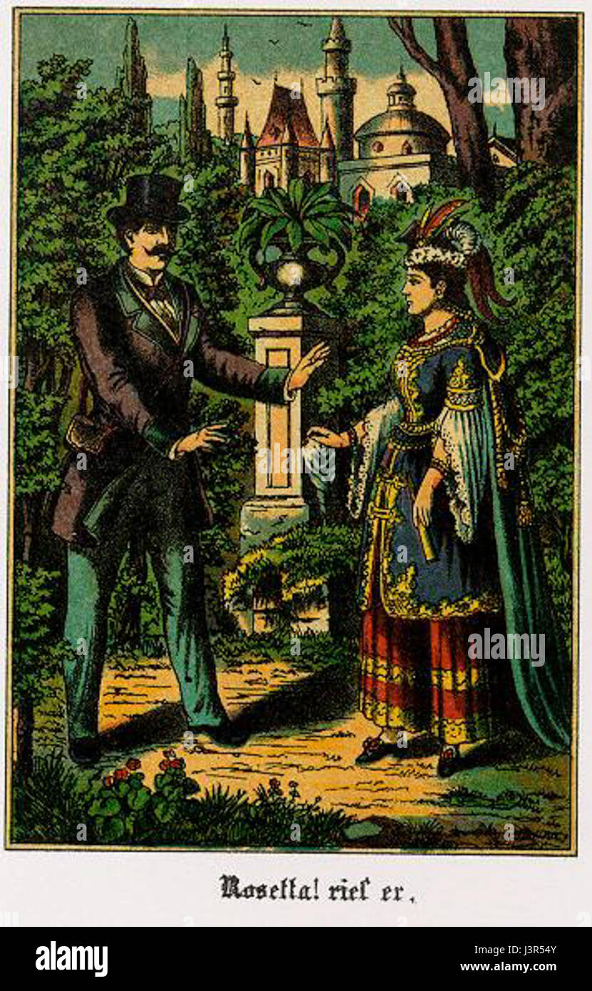 Karl May Waldroeschen Illustration 001 Stock Photo - Alamy