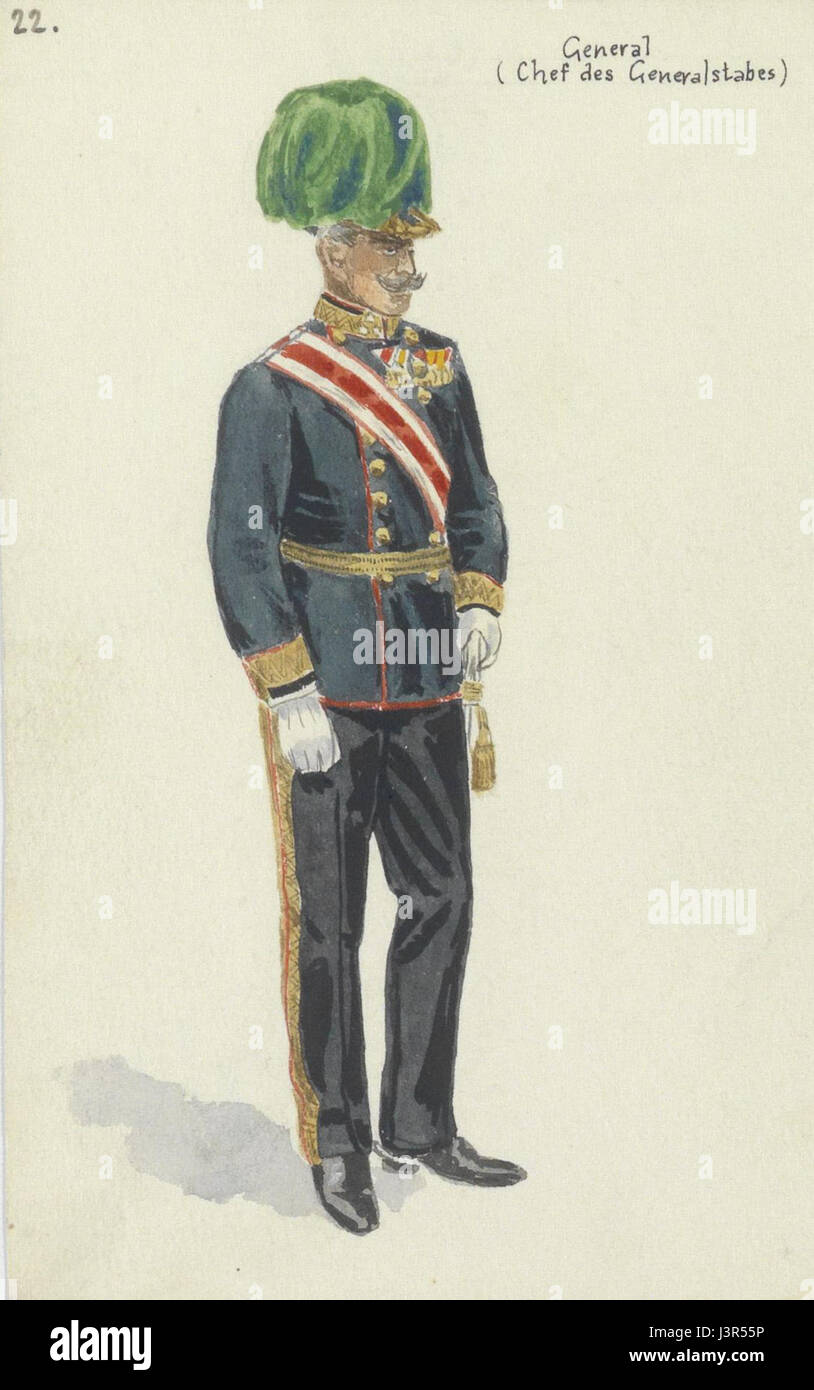 The K.u.K. Armee Uniforms circa 1914 represent the military attire of ...