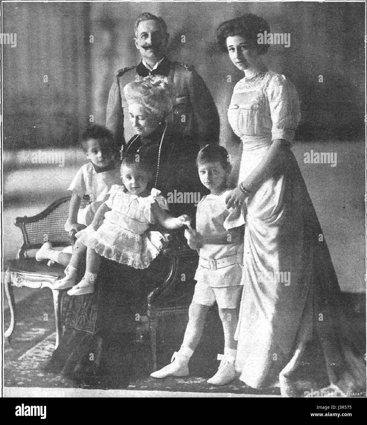 This image likely depicts Kaiser Wilhelm II of Germany with his ...