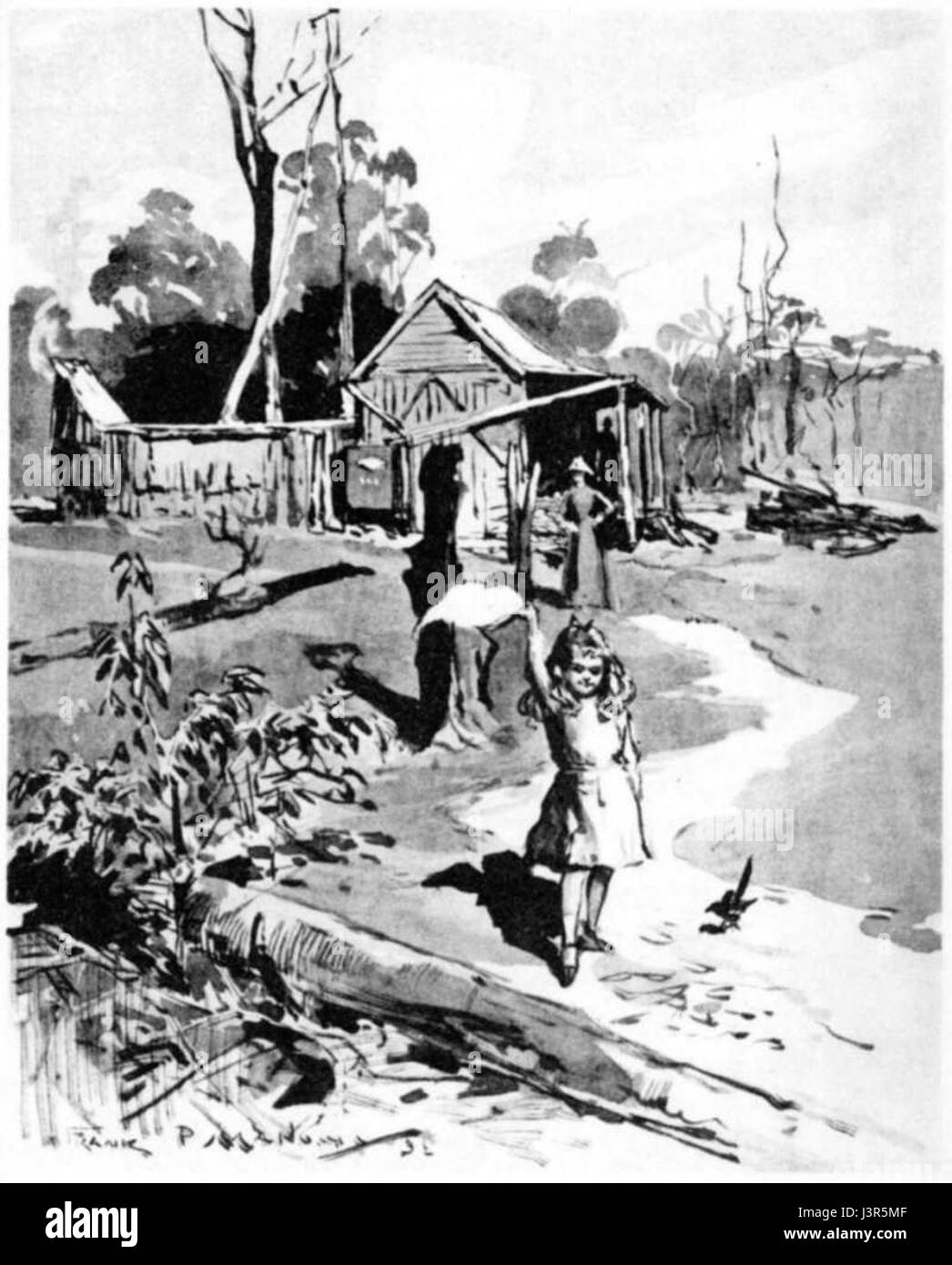 This image features an illustration of a sick kangaroo, possibly from a ...