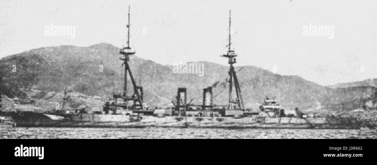 Japanese battleship Settsu in 1917 1918 Stock Photo - Alamy