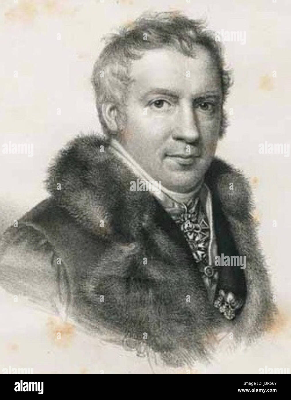 Joseph Karl Stieler Egid von Kobell Ausschnitt Stock Photo - Alamy