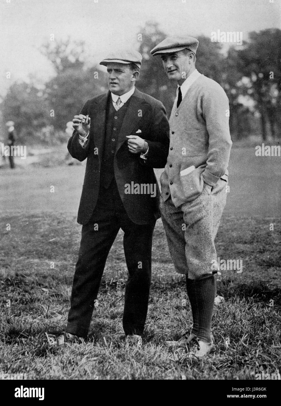 Jerome Travers, a famous American golfer, is depicted in this ...