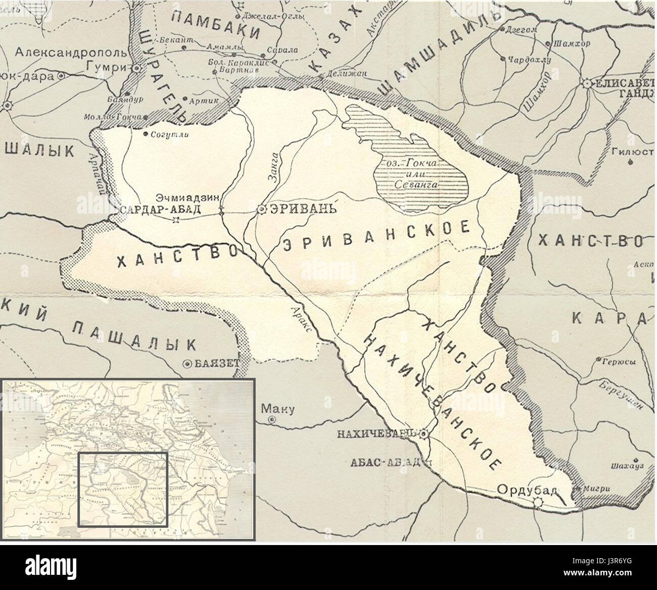 Nakhchivan map hi-res stock photography and images - Alamy