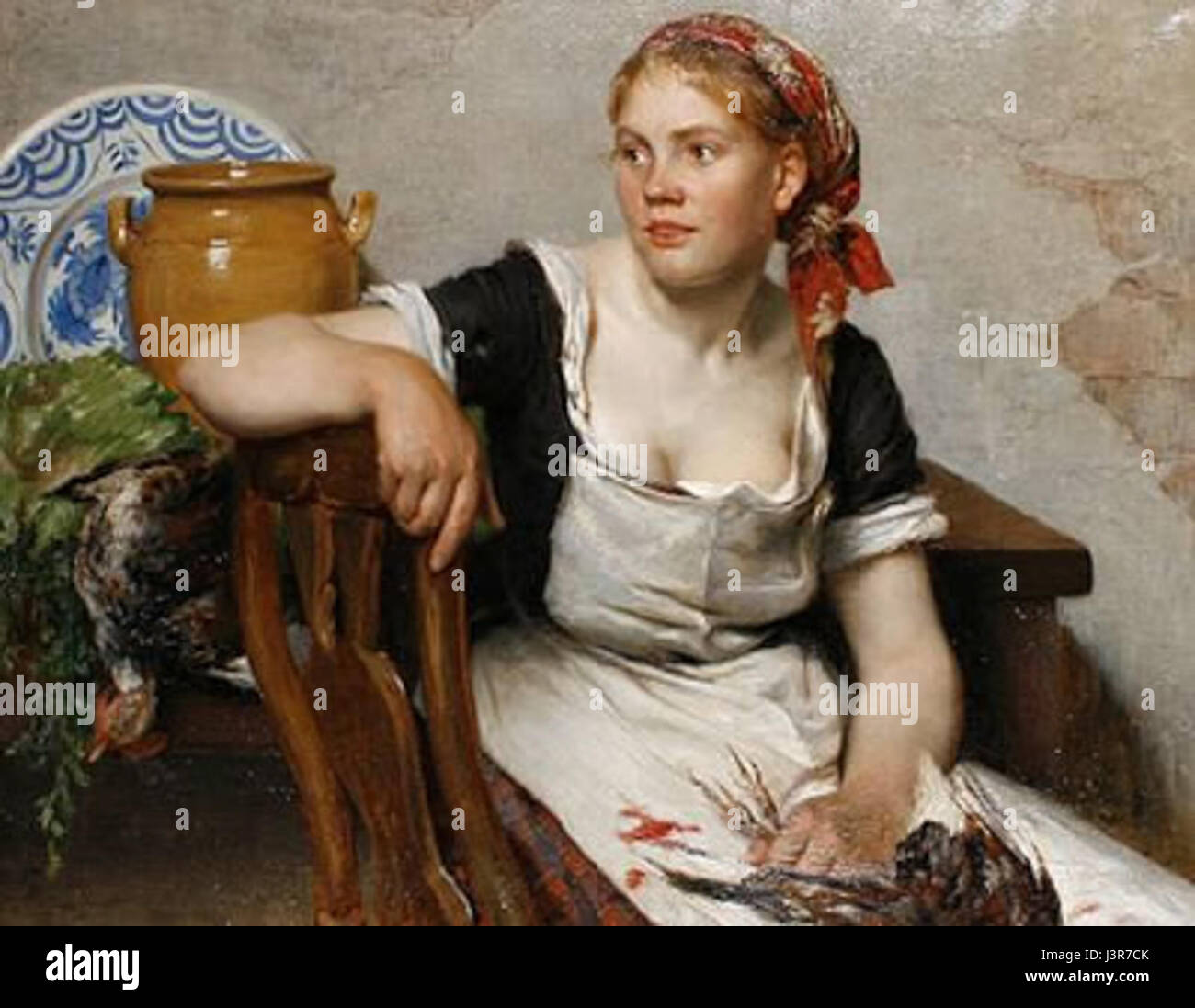 'Johan Cantzler The Kitchen Girl' refers to an artistic or literary ...