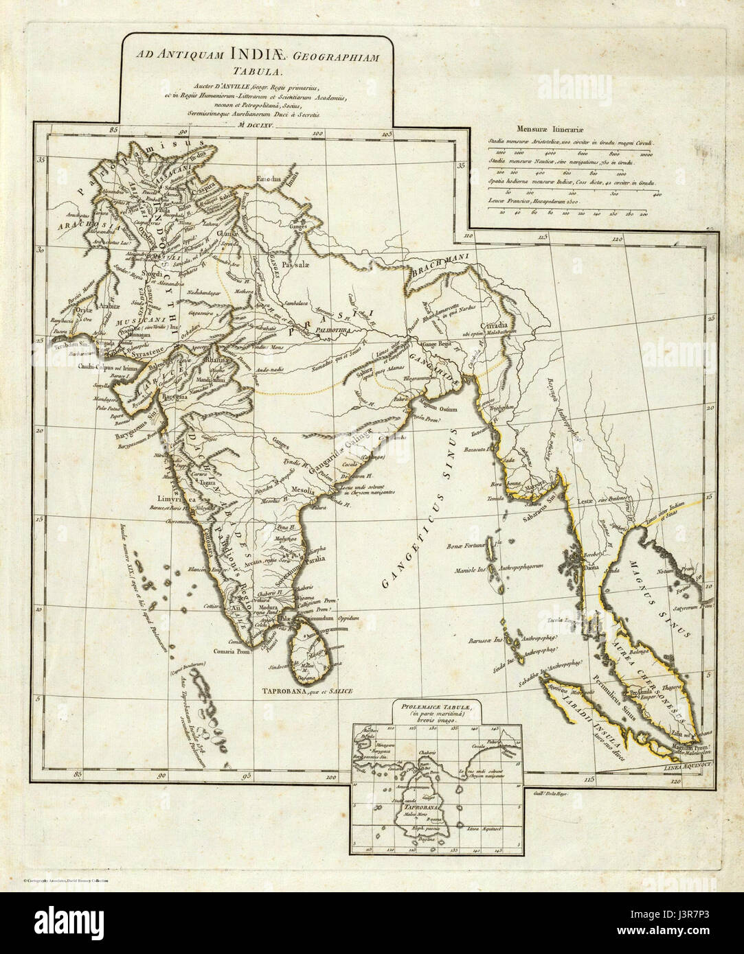 India map 18th century hi-res stock photography and images - Alamy
