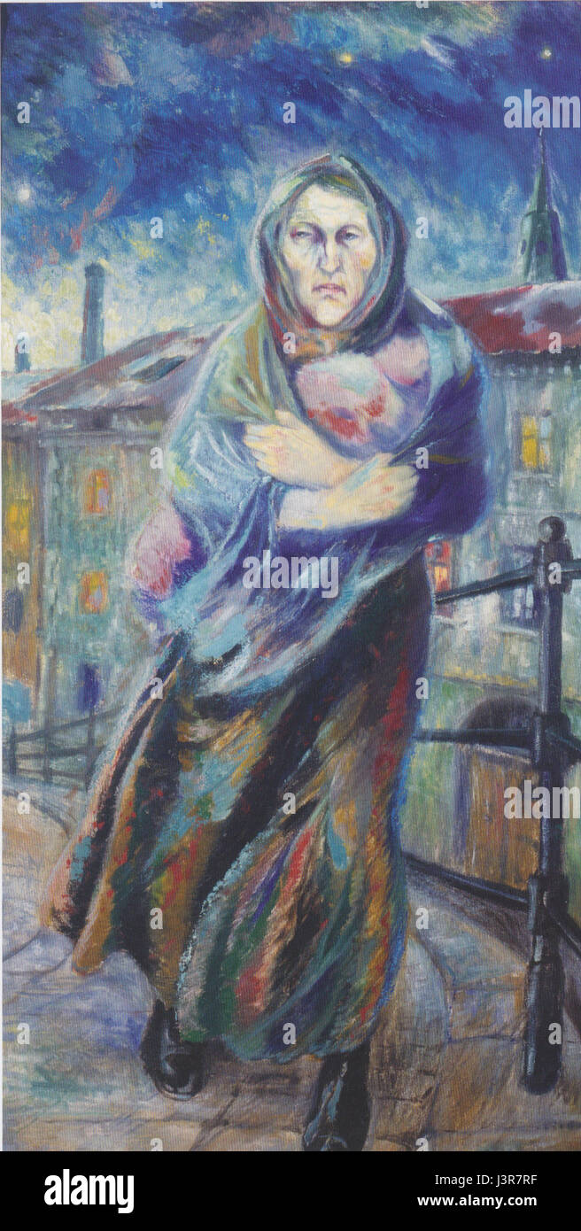 *Mutter mit Kind* (Mother with Child) is a 1918 artwork by the artist ...