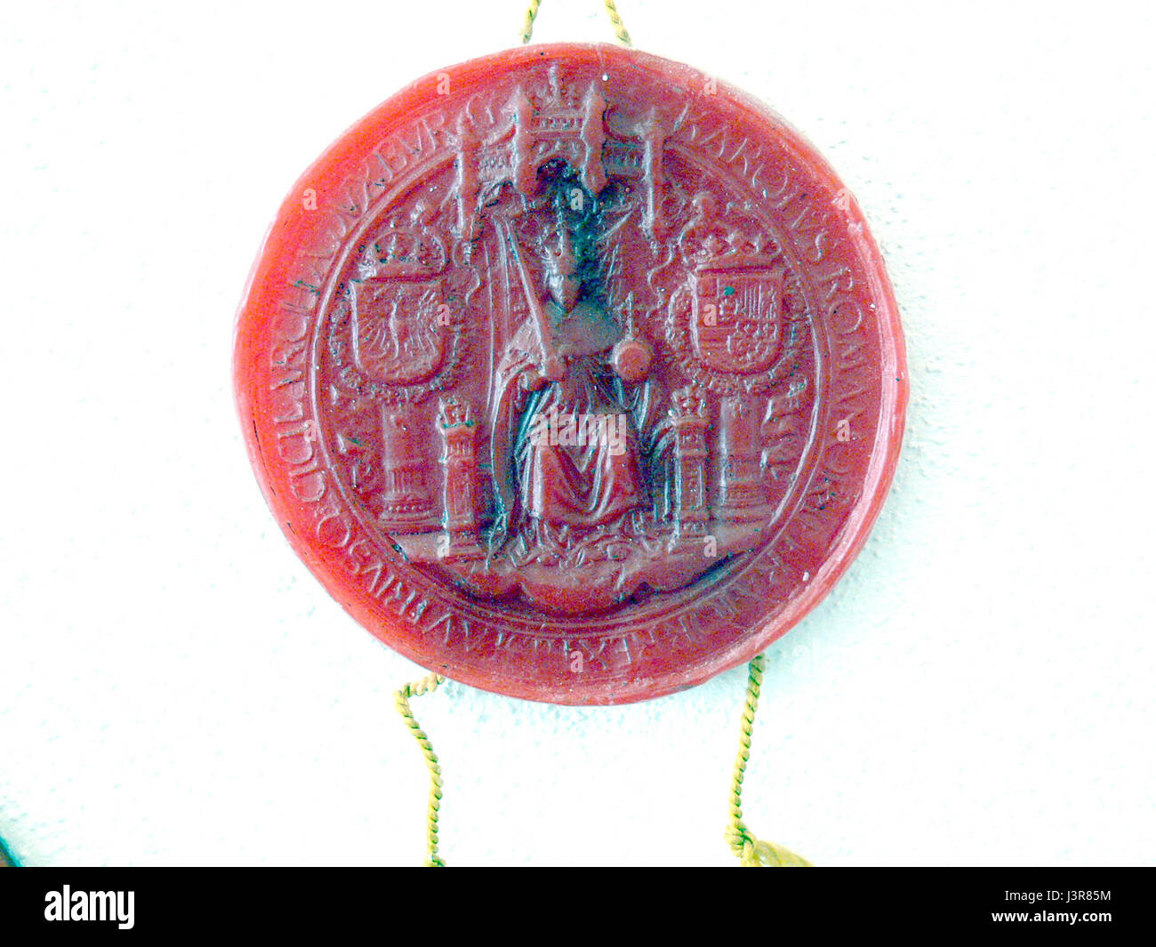 The portrait of Kaiser Karl V. from 1519 depicts the Holy Roman Emperor ...
