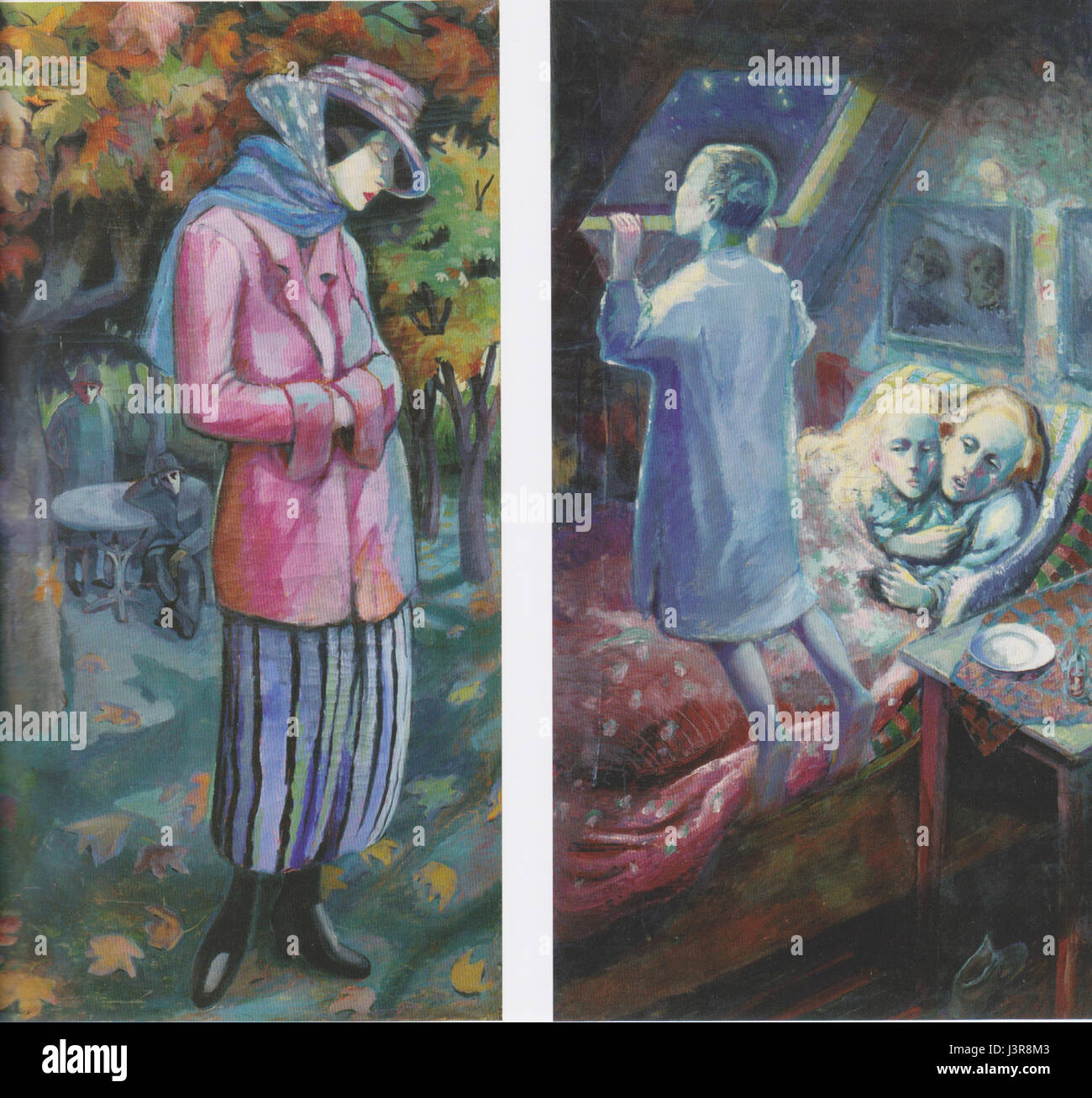 This diptych, titled *Mutter mit Kindern* (Mother with Children), was ...