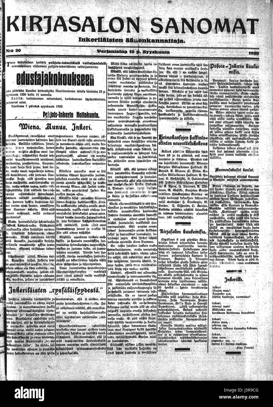 Finnish daily newspaper hi-res stock photography and images - Alamy