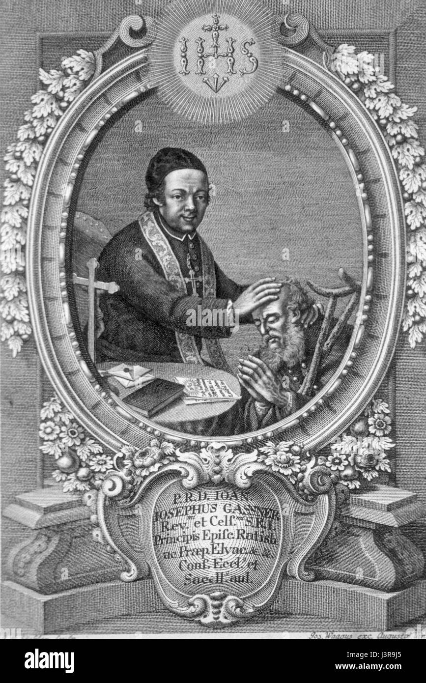 Johann Joseph Gassner was a German priest and exorcist in the 18th ...