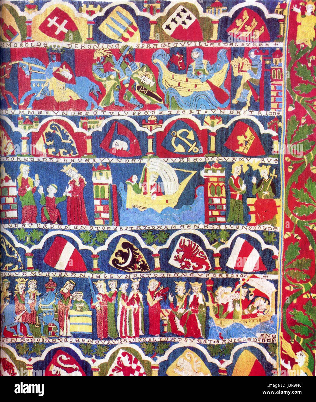 The 'Tristan Carpet' from Kloster Wienhausen features intricate ...