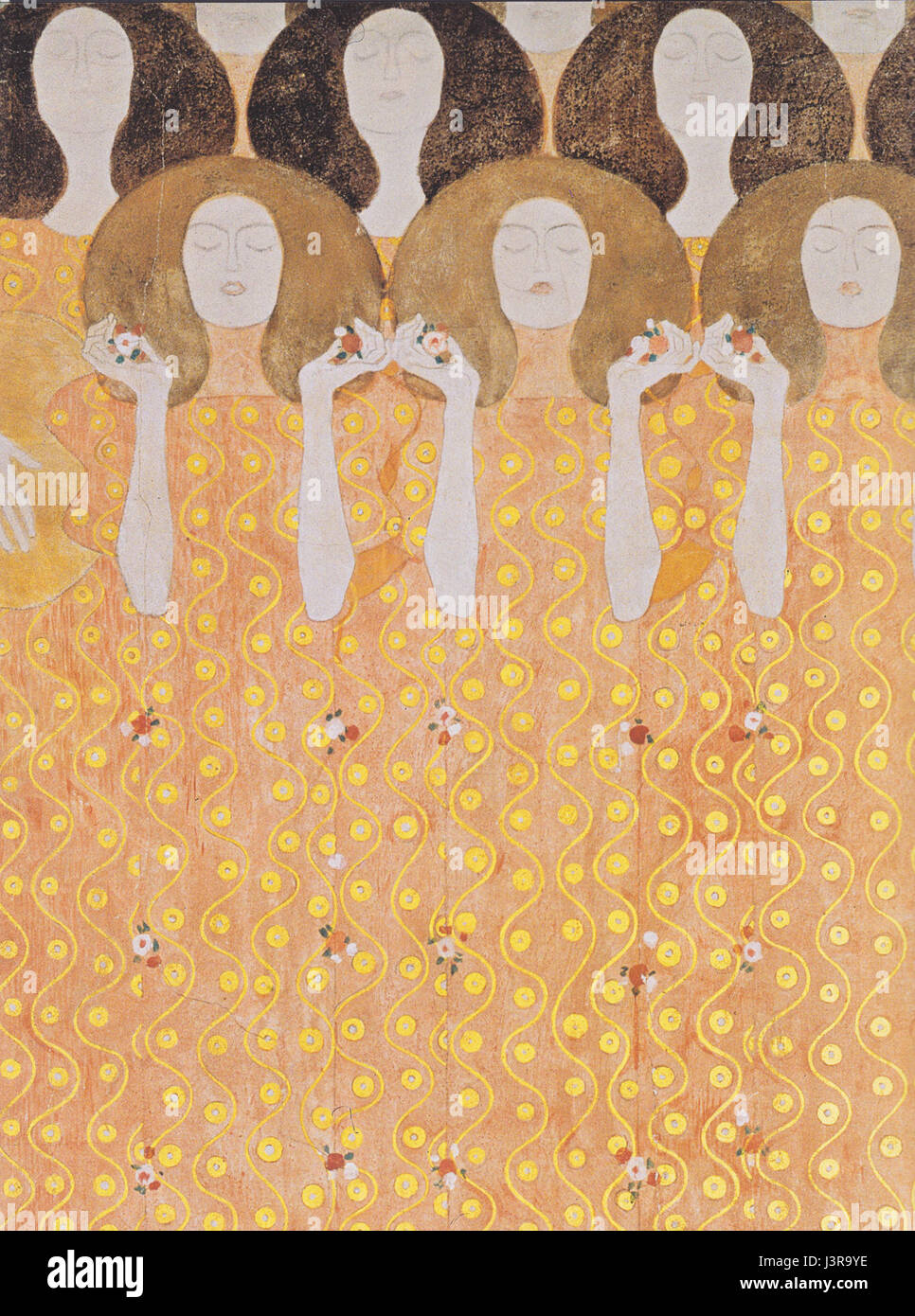 Gustav Klimt's 'Chor der Paradiesengel' (Choir of the Angels) is a ...