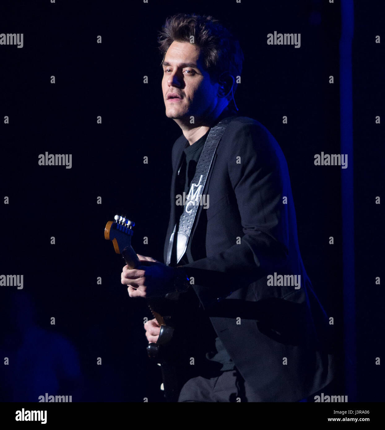 John Mayer performing at Madison Square Garden Featuring: John Mayer ...