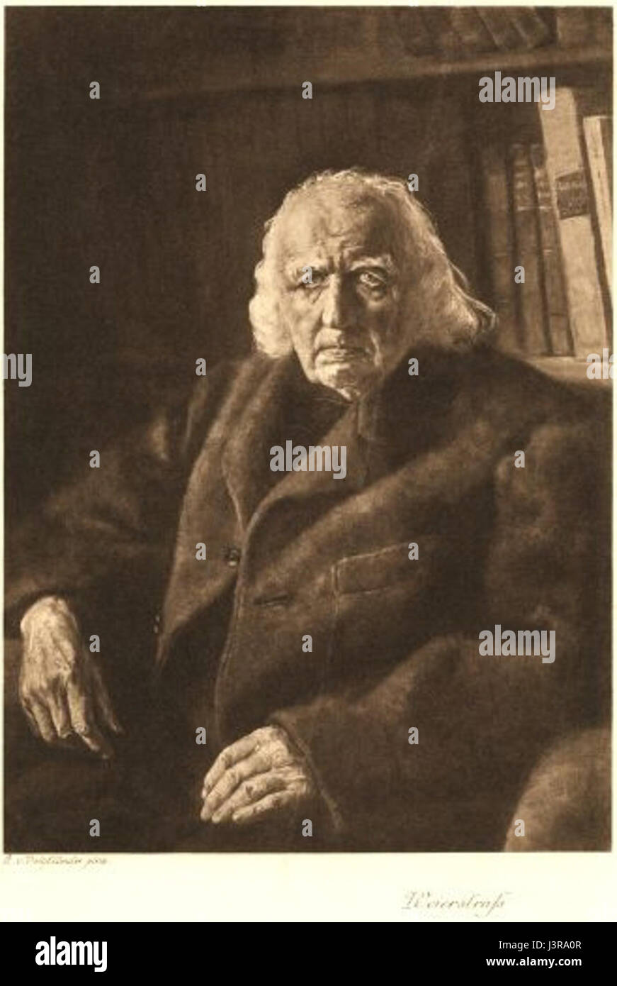 This image shows the renowned German mathematician Karl Weierstrass ...