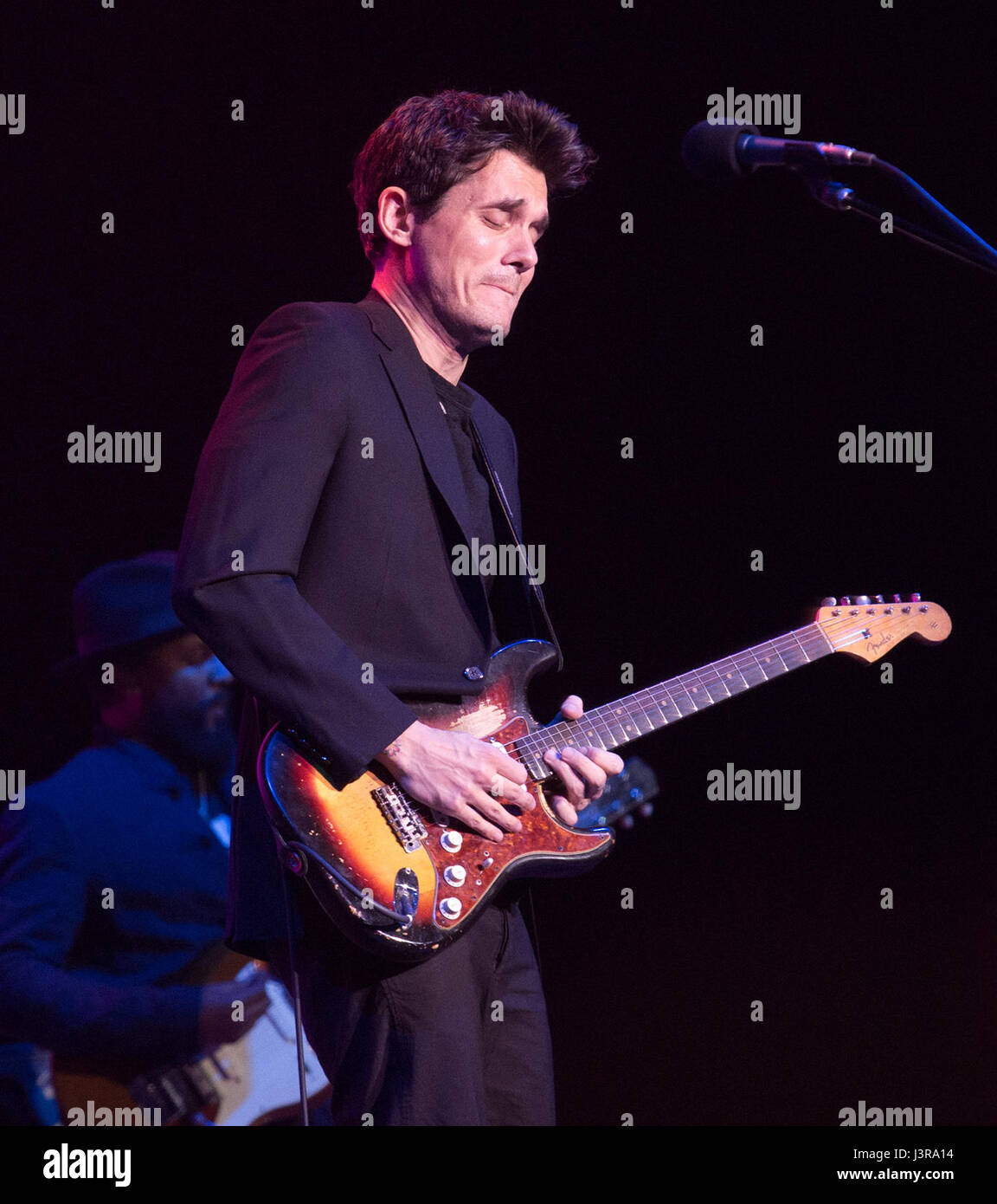 John Mayer performing at Madison Square Garden Featuring: John Mayer ...