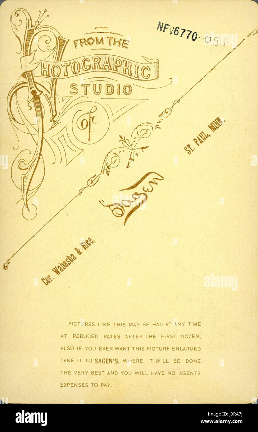 This cabinet photograph features Norwegian-Americans, preserved in the ...