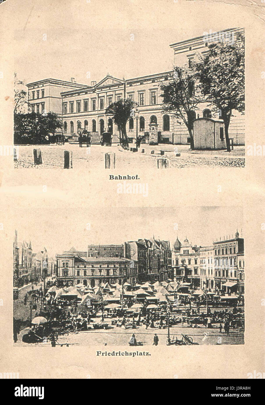 Kattowitz Bahnhof und Friedrichsplatz Stock Photo - Alamy