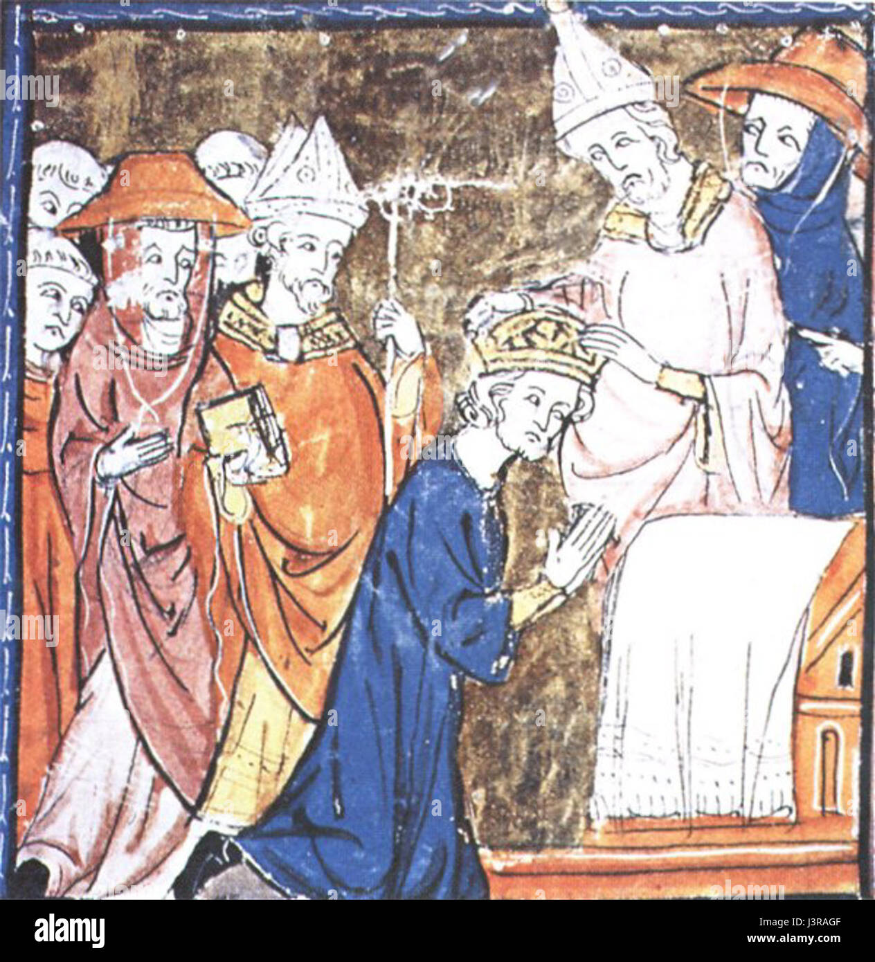 Karl den store krons av leo III Stock Photo - Alamy