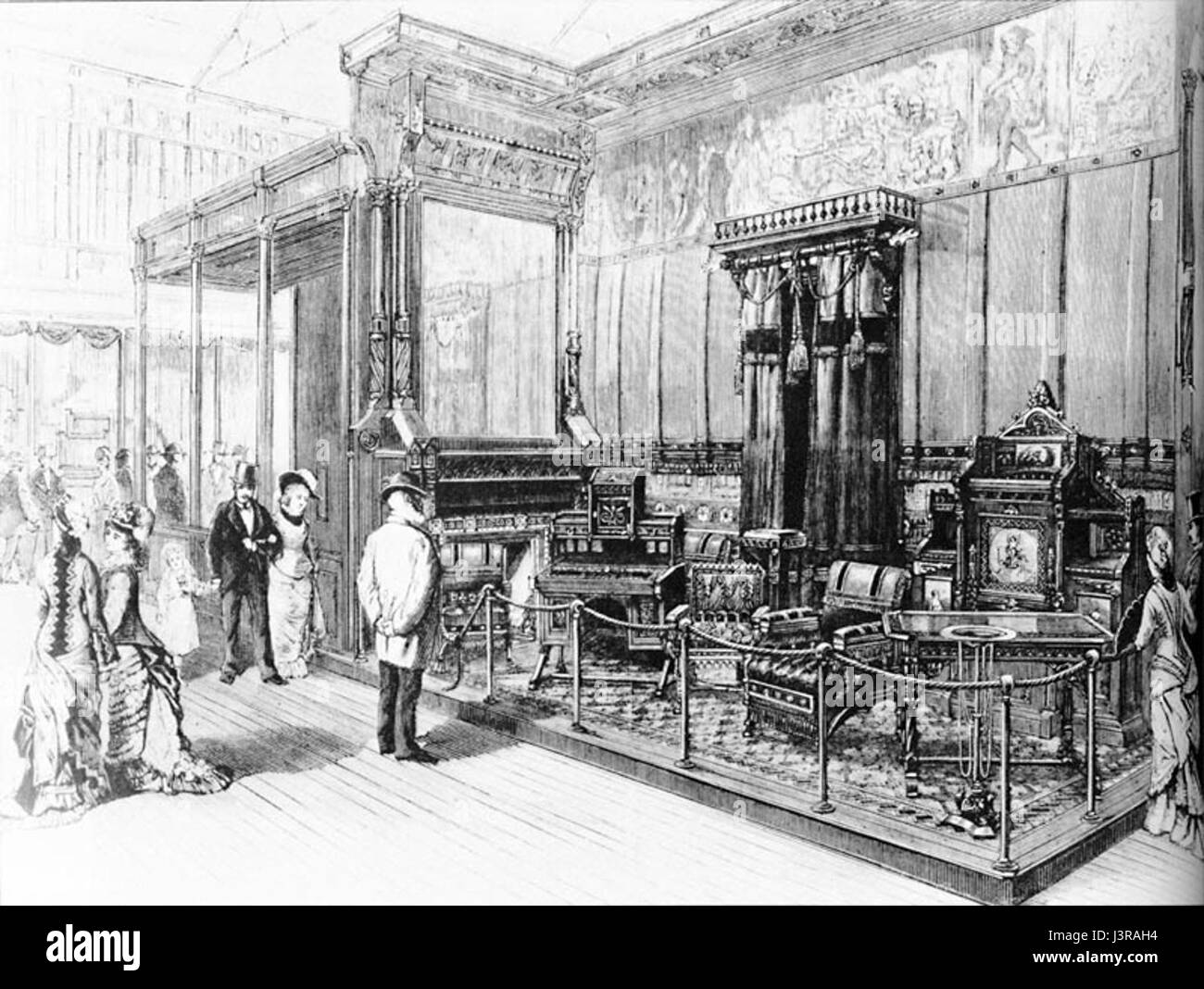 Kimbel & Cabus display at 1876 Centennial Exposition Harper's Weekly ...