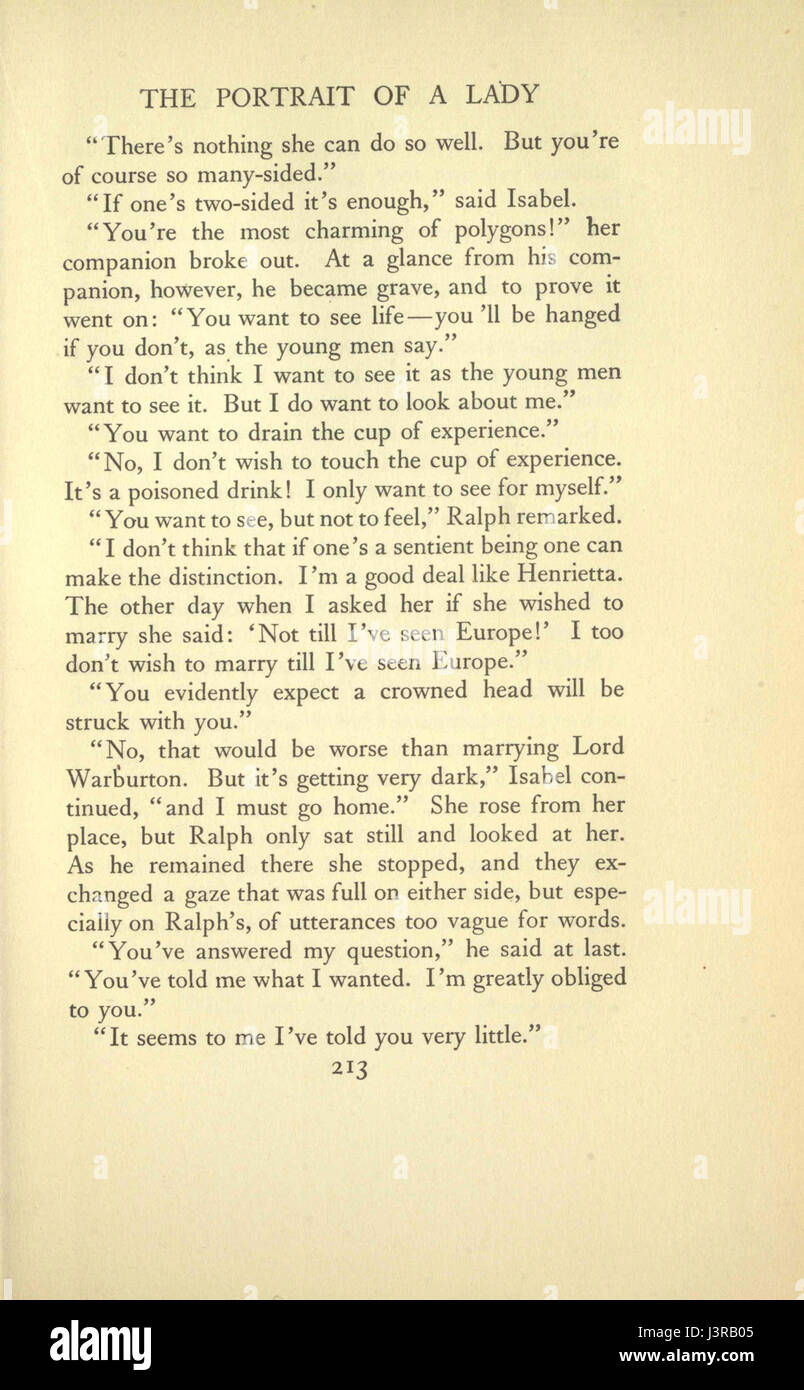 'The Portrait of a Lady' by Henry James, volume I, is a classic novel ...