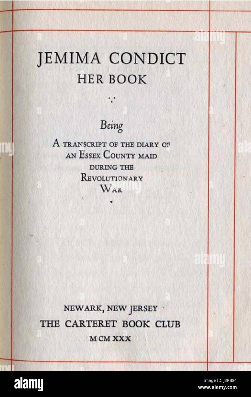 Jemima Condict's book offers insight into her experiences and personal ...