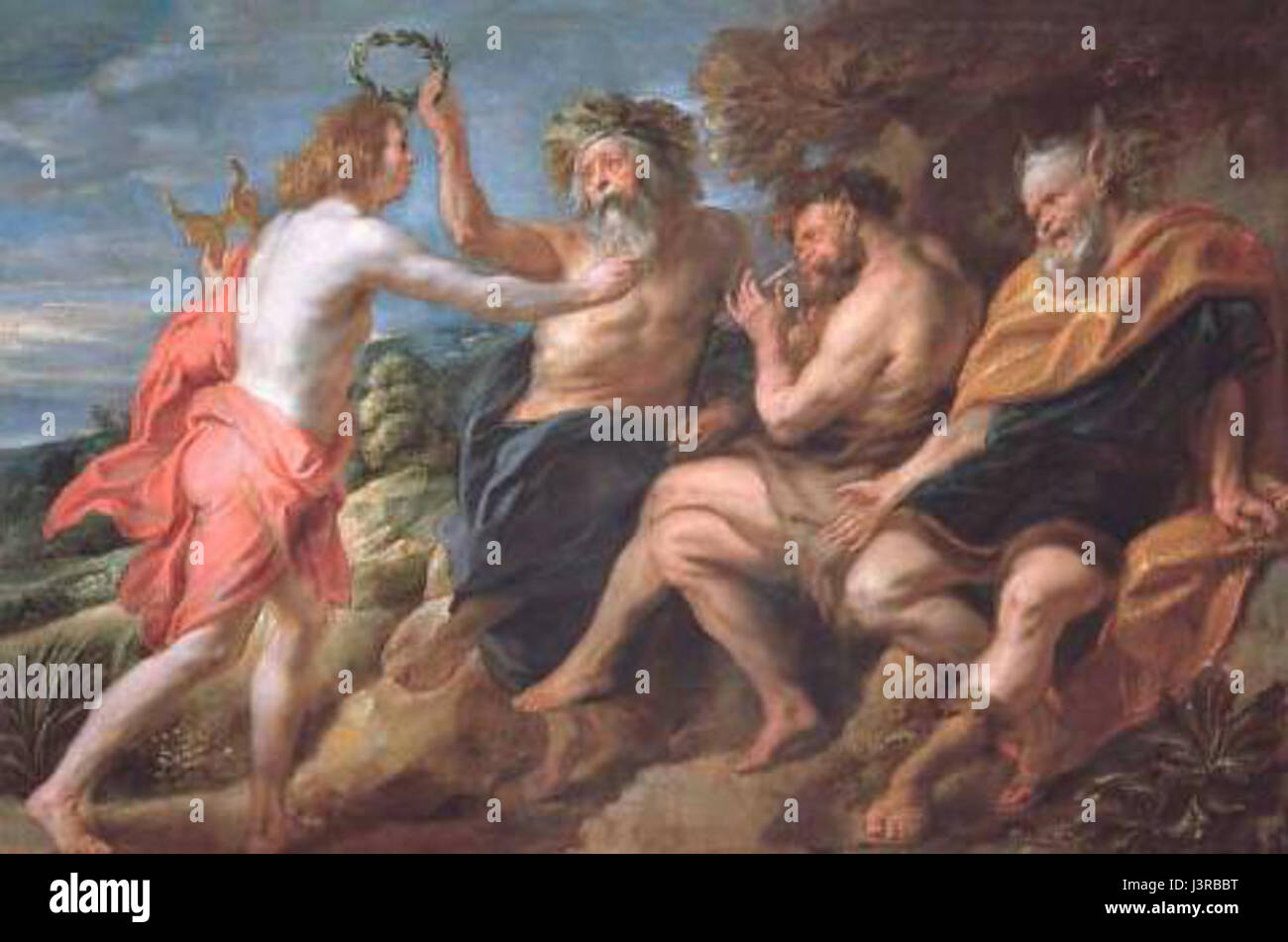 Jacob Jordaens' painting 'Competition between Apollo and Pan' depicts ...