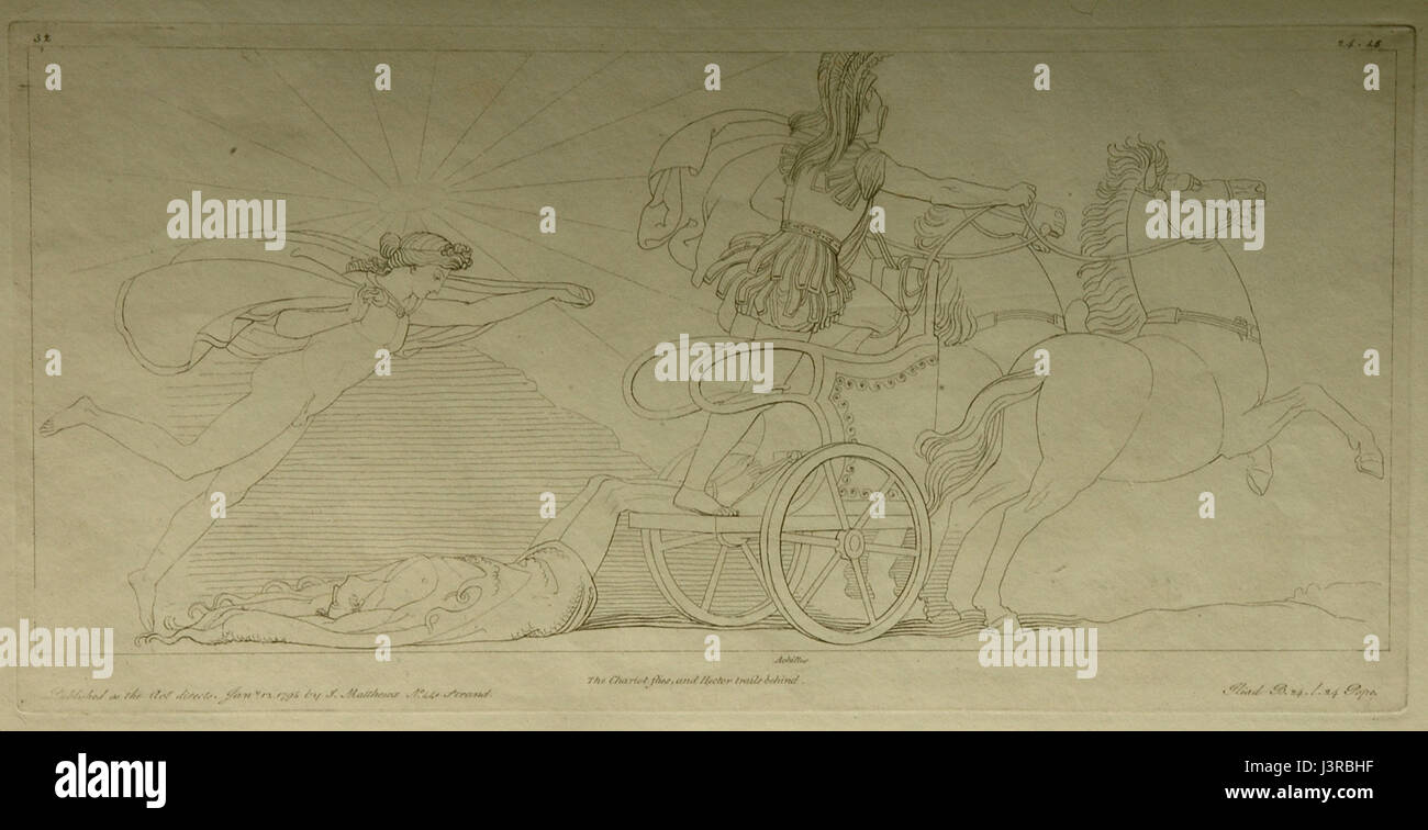 This 1793 drawing by John Flaxman, an English sculptor, captures the ...