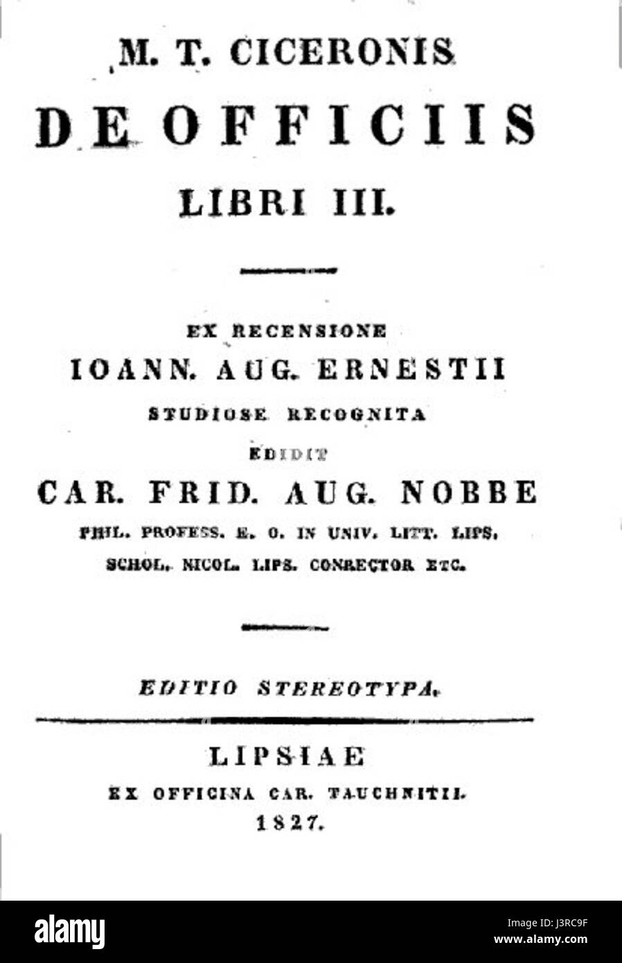 Karl Friedrich August Nobbe Stock Photo - Alamy