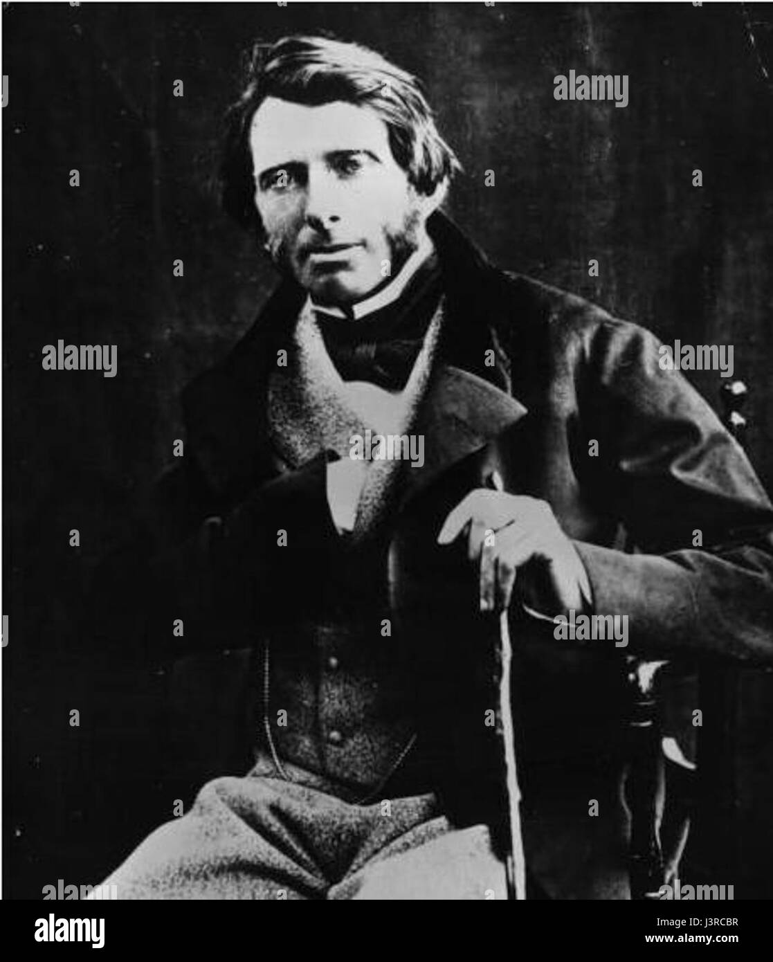 This image features a portrait of John Ruskin, the influential English ...